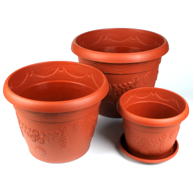 Two Color Rattan Plastic Flower Pot Mould Manufacturers, Factory
